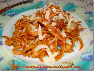 Brajola com talharim ao molho | Na Cozinha da Carina